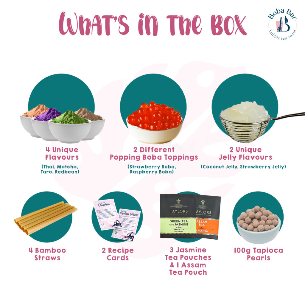 DIY Milk Bubble Tea – Burst Of Flavours -Serves 4 Different Flavours ...