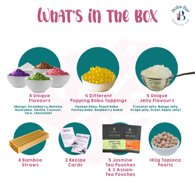 DIY Milk Bubble Tea kit – Milky Blast – Serves 8 Different Flavours ...